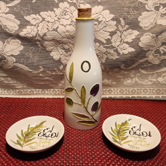 Sonoma Life and Style | Dining | Ceramic Cruet With Olives Design And ...